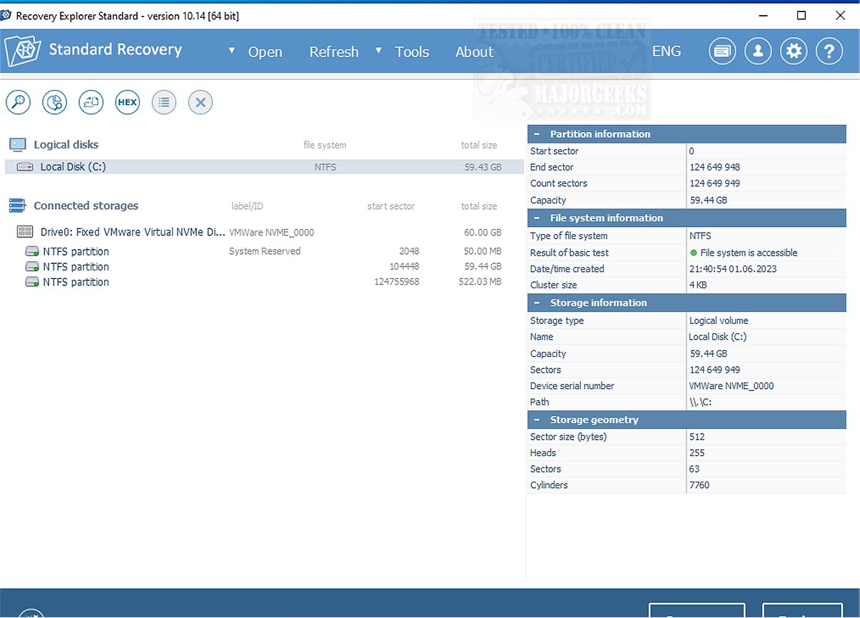Download Recovery Explorer Standard - MajorGeeks