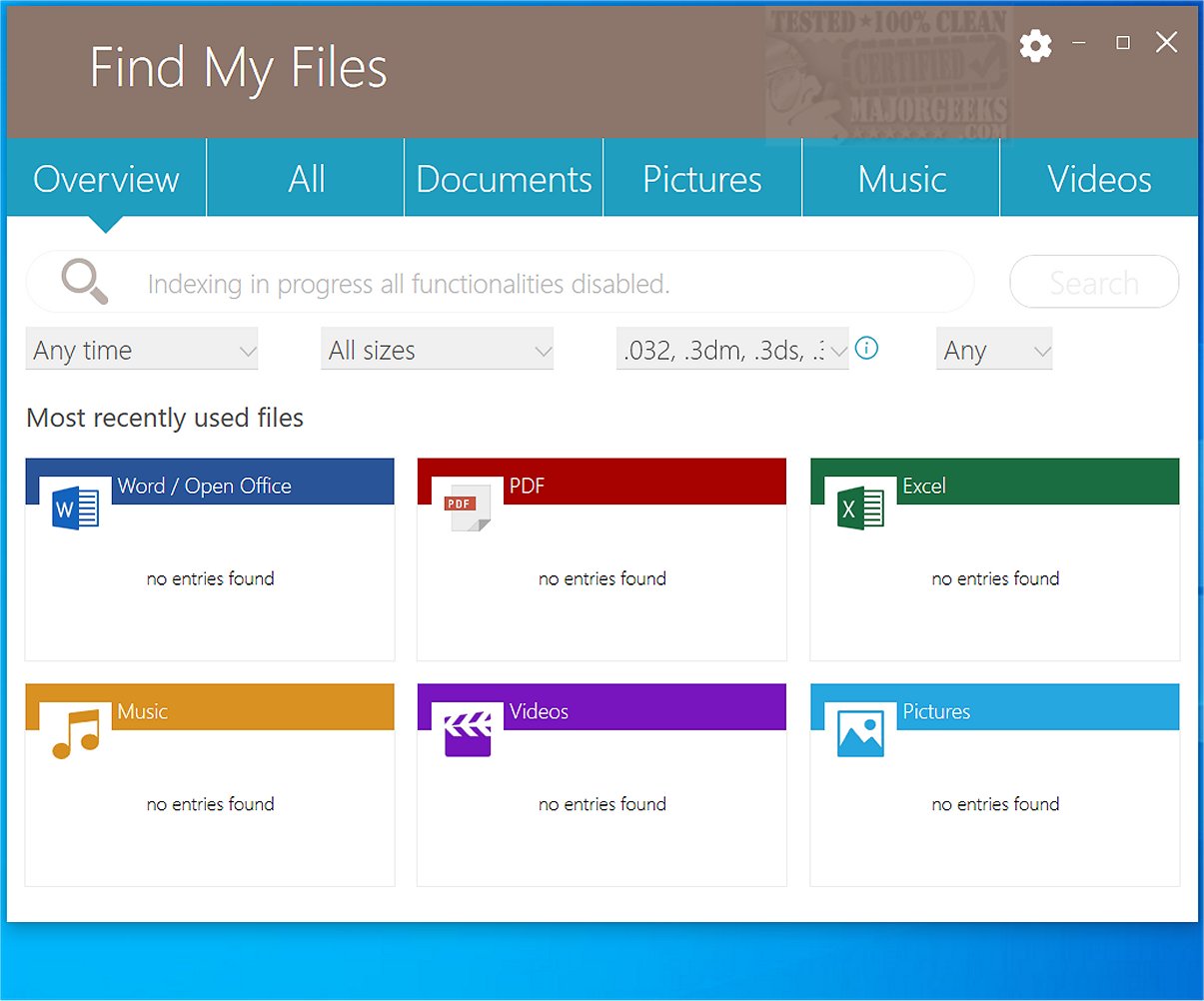 Download Find My Files - MajorGeeks