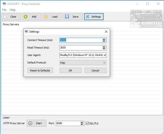 Download VOVSOFT Proxy Switcher - MajorGeeks