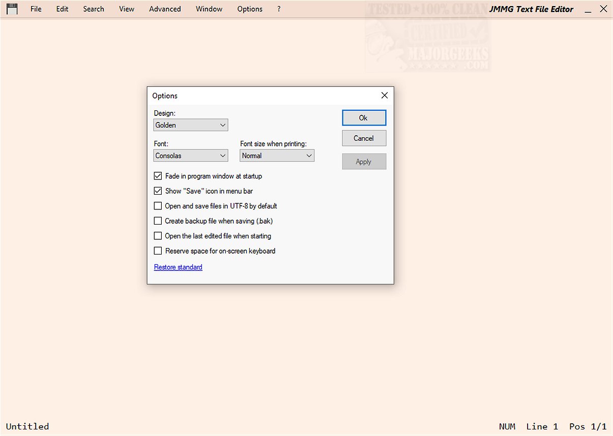 Download JMMG Text File Editor - MajorGeeks