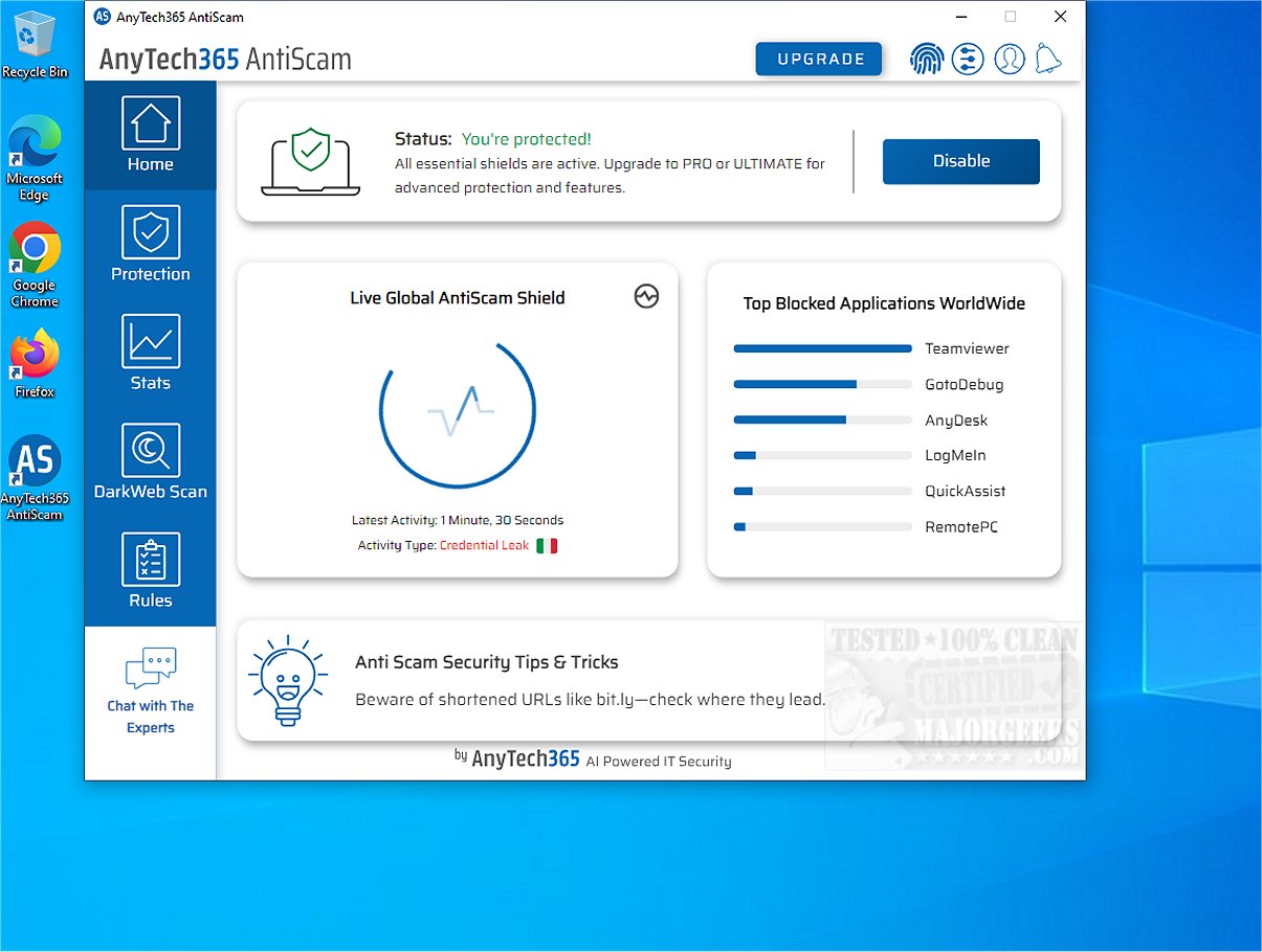 Download AnyTech365 AntiScam - MajorGeeks