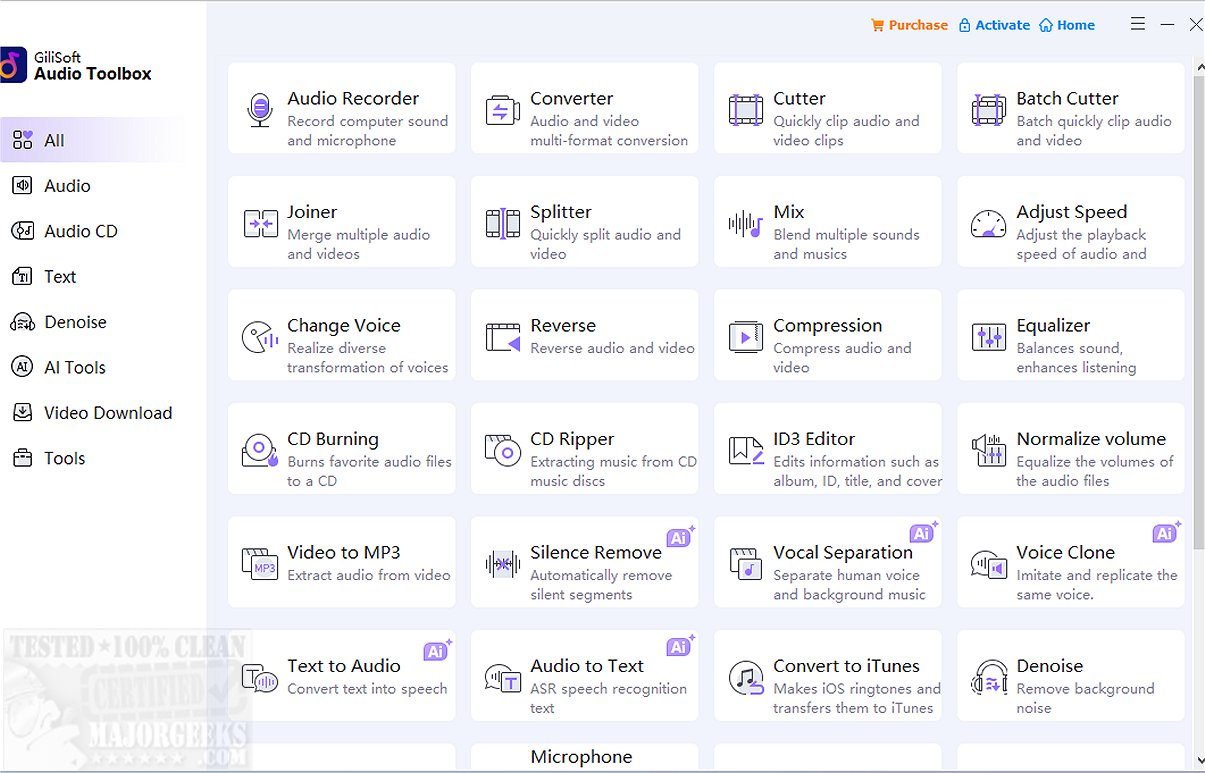 Download GiliSoft Audio Toolkit Suite - MajorGeeks