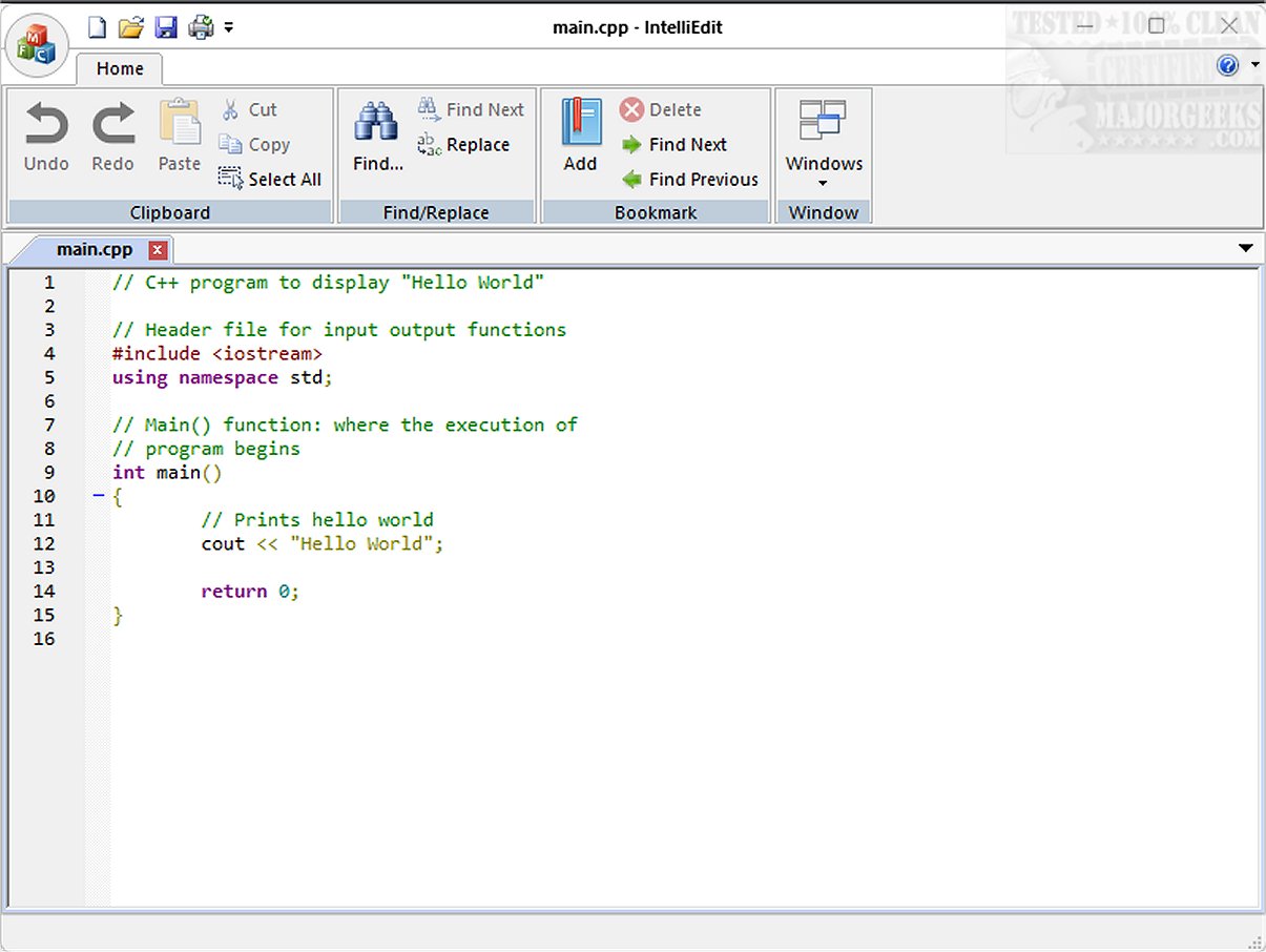 Download IntelliEdit - MajorGeeks