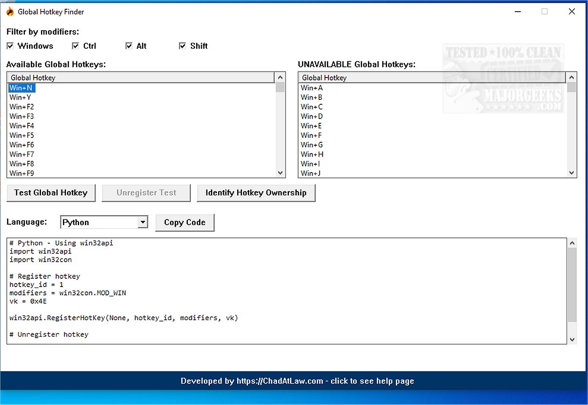 Download Global Hotkey Finder - MajorGeeks