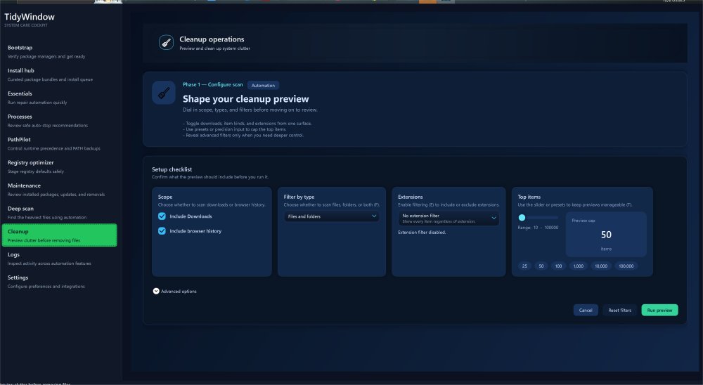 Download TidyWindow - MajorGeeks