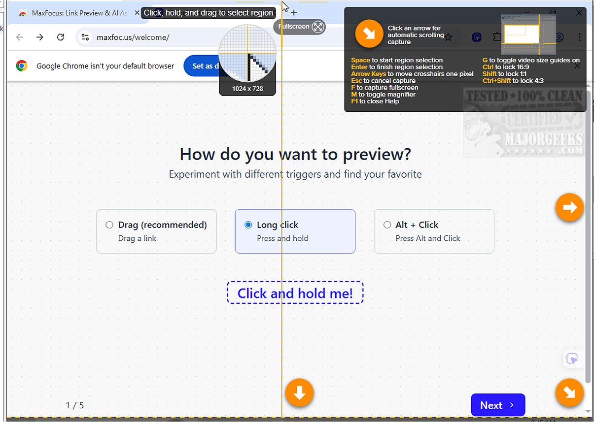 Download MaxFocus for Chrome - MajorGeeks