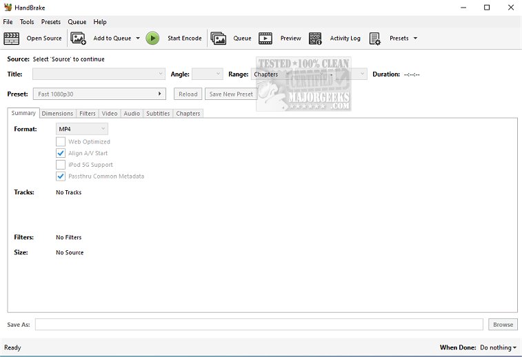 Download HandBrake Portable 1.11.1 - MajorGeeks