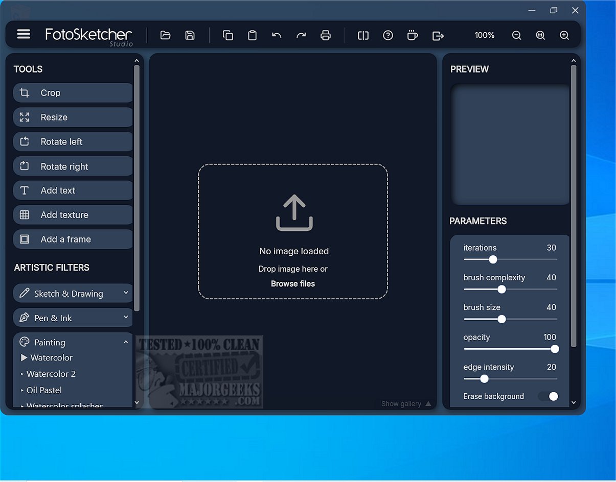 Download FotoSketcher Portable 4.20 - MajorGeeks
