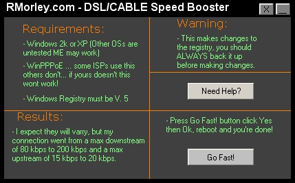 Download DSL/Cable Speed Booster - MajorGeeks