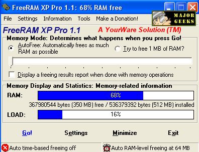 Download FreeRAM XP Pro - MajorGeeks