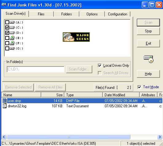 Download Find Junk Files - MajorGeeks