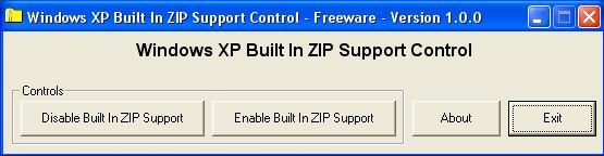 Download Windows XP Built In ZIP Support Control - MajorGeeks
