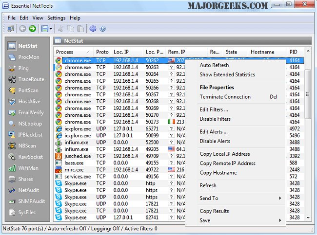 Download Essential NetTools - MajorGeeks