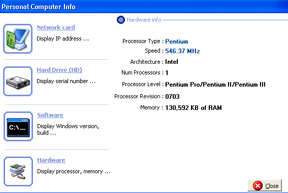 Download PC Info - MajorGeeks