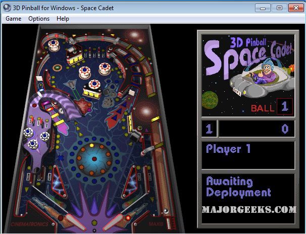 Download Microsoft Windows Pinball - Space Cadet - MajorGeeks