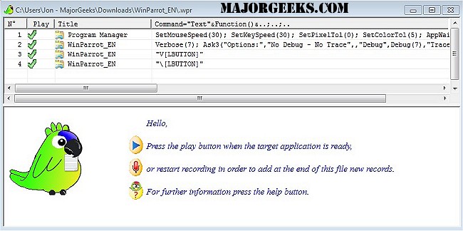 Download WinParrot - MajorGeeks