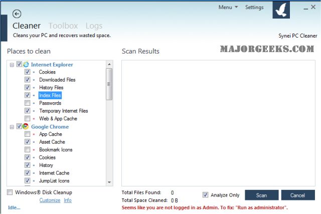 Download Synei PC Cleaner - MajorGeeks