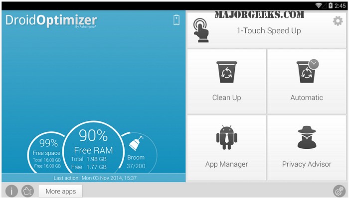 Download Ashampoo Droid Optimizer - MajorGeeks