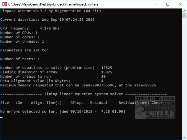 linpack extreme 3 majorgeeks.jpg