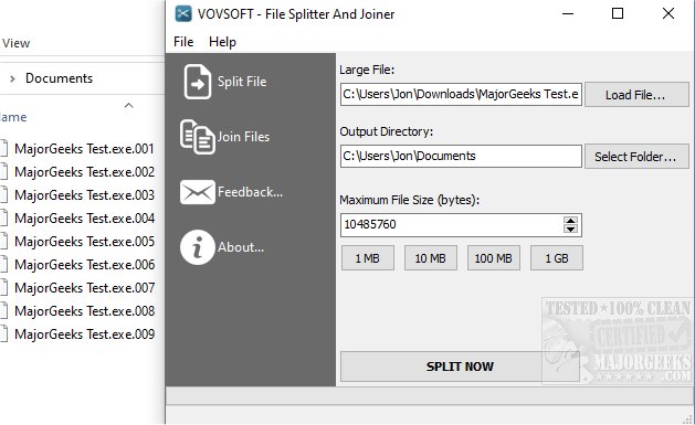 vovsoft file splitter and joiner majorgeeks2.jpg