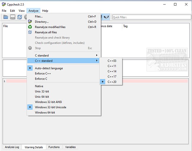 cppcheck portable majorgeeks2.jpg