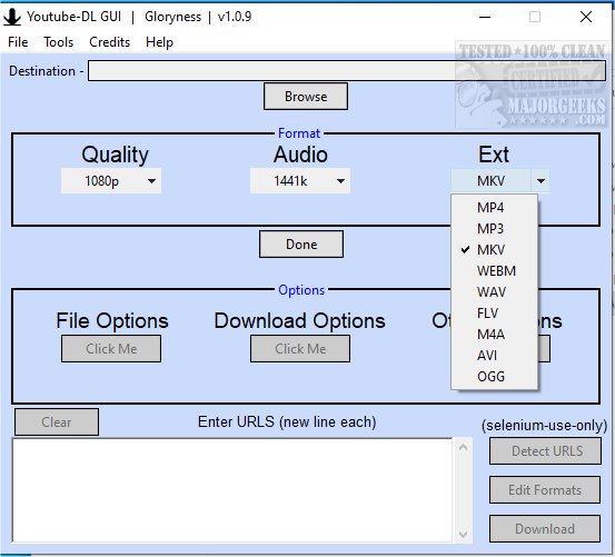 youtube-dl gui majorgeeks.jpg