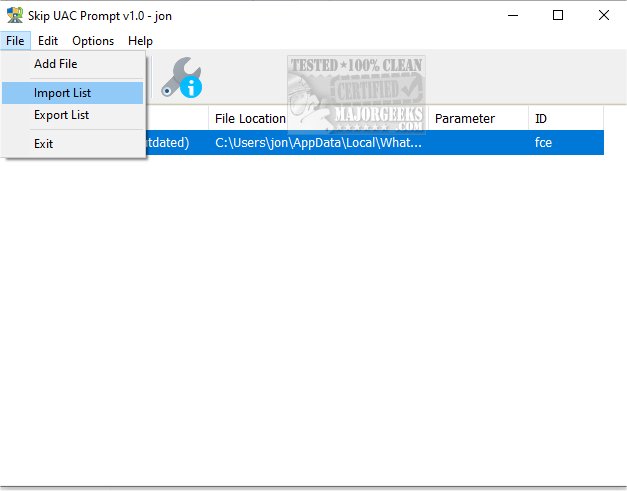 skip uac prompt 2 majorgeeks.jpg