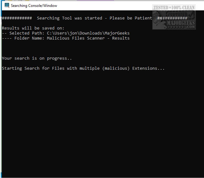 malicious file extension finder majorgeeks3.jpg