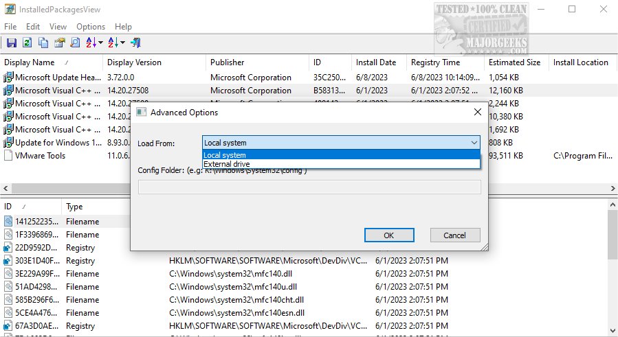installedpackagesview majorgeeks2.jpg