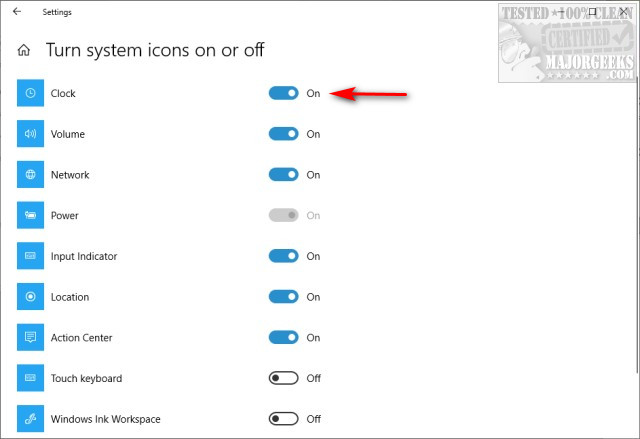 How to Remove the Clock From Windows 10 Taskbar - MajorGeeks