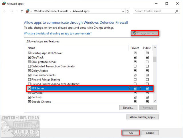 How to Set up an Ftp Server on Windows 10 - MajorGeeks