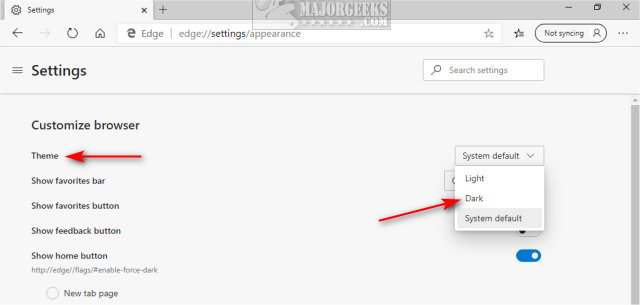 How to Enable Dark Mode for All Sites in Microsoft Edge - MajorGeeks