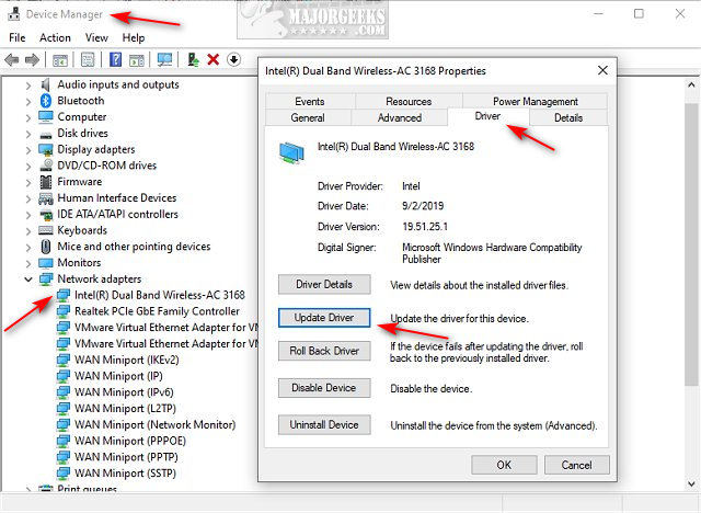 How to Update Your Intel Wireless Wi-Fi Drivers - MajorGeeks