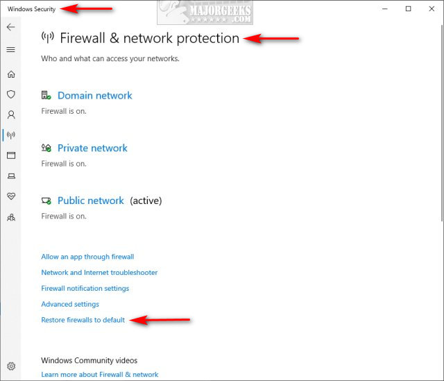 How to Restore or Reset Default Windows Defender Firewall Settings ...