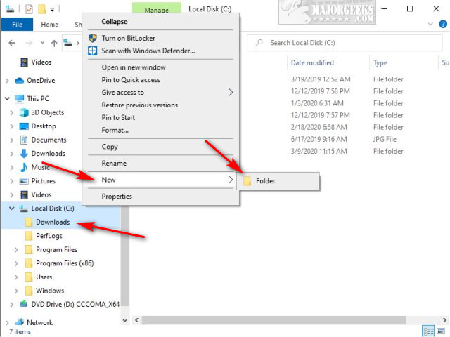 How To Move Your Downloads Folder In Windows - Majorgeeks