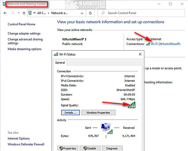 How to View Wireless Network Signal Strength in Windows - MajorGeeks