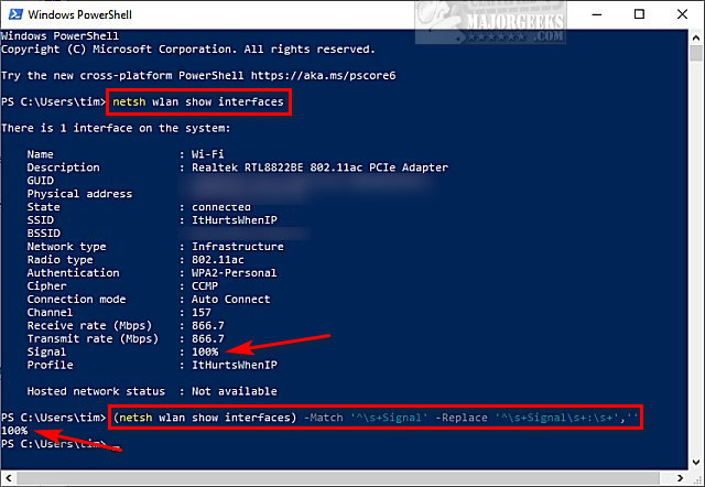 How to View Wireless Network Signal Strength in Windows - MajorGeeks