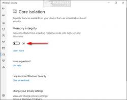 Download Turn Core Isolation Memory Integrity On or Off in Windows 10 & 11 - MajorGeeks