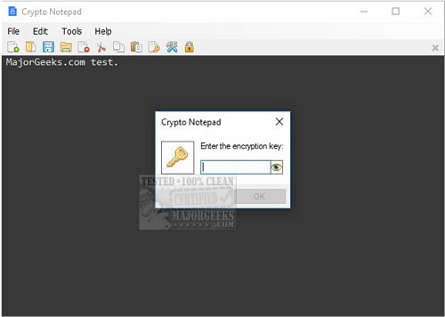 Secure Notepad Data by Encrypting It With Crypto Notepad - MajorGeeks