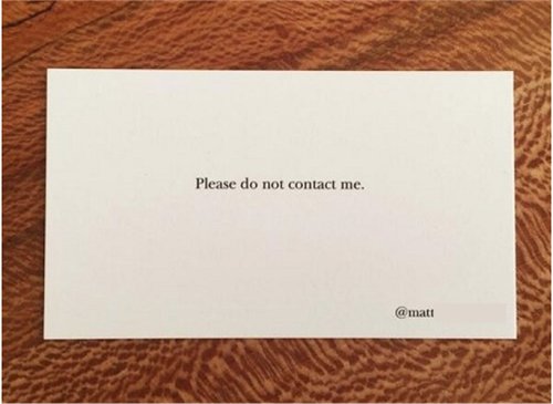 Random Photo: The Perfect Business Card - MajorGeeks