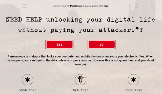 No More Ransom: Website Dedicated to Free Ransomware Removal - MajorGeeks