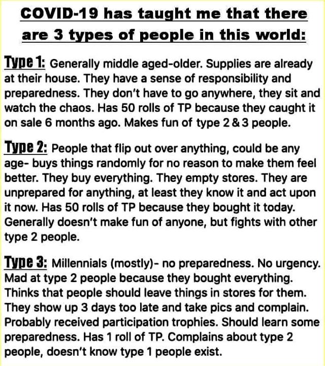 Random Photo: Three Types of People - MajorGeeks