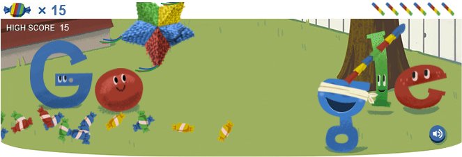 Google celebrates turning 15 with a 'whack a Piñata' Google Doodle and ...