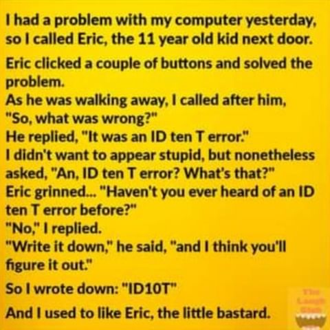 Random Photo: ID 10 T Error - MajorGeeks