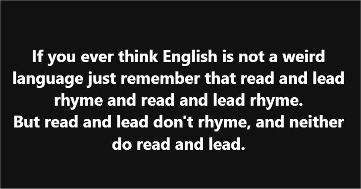 Random Photo: Weird English - MajorGeeks