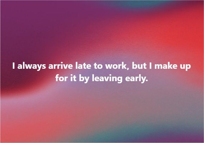 Random Photo: Always Late for Work - MajorGeeks