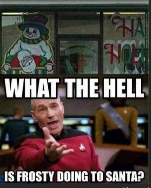 Random Photo: Frosty and Santa - MajorGeeks