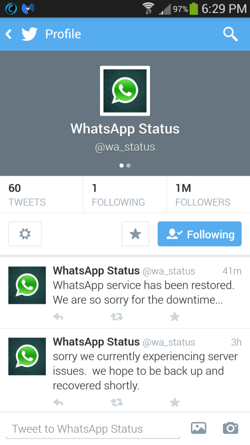 WhatsApp suffers worldwide service outage (Update) - MajorGeeks
