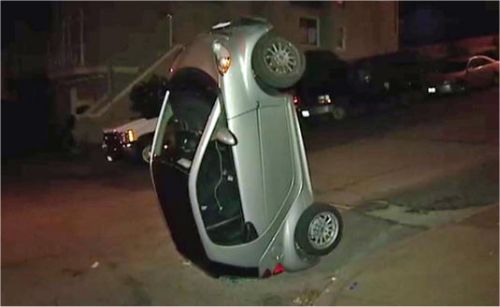 More Smart Cars tipped in San Francisco - MajorGeeks