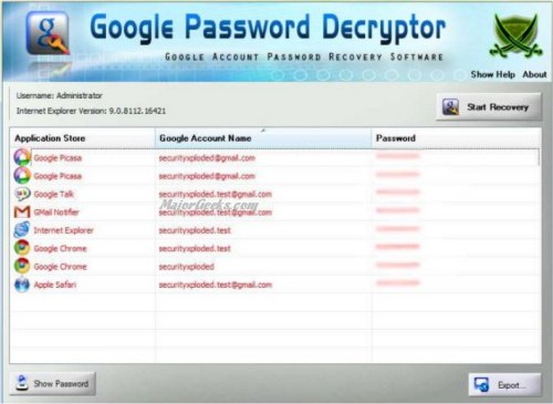 Quickly recover stored passwords with Google Password Decryptor ...